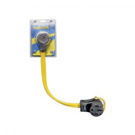 110-Volt Premium Series Temporary Flat Wire Pigtail Adapter | - Rigid Hitch