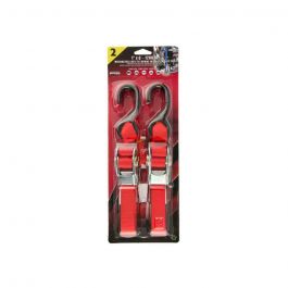 Pair of Over-Center Cam Buckle Tie-Down Straps